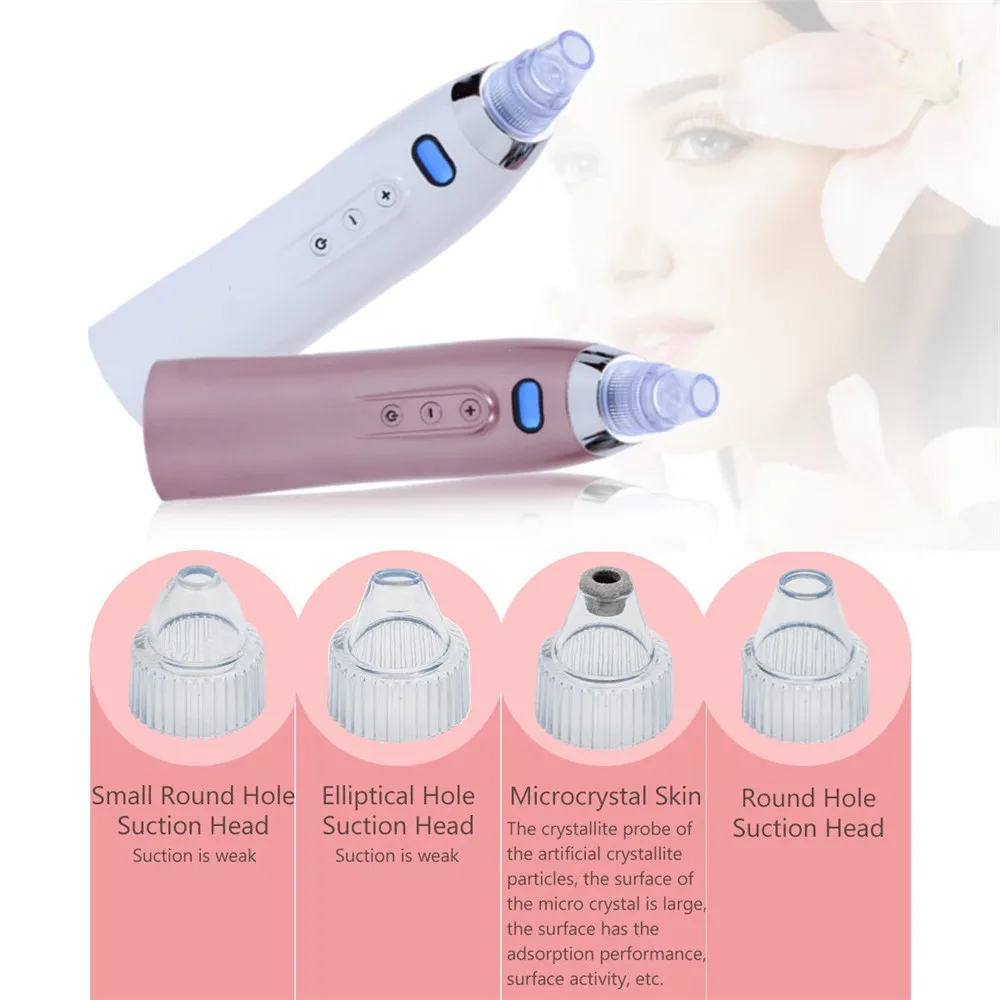 Pore Vacuum Blackhead Remover Acne Pimple Removal Vacuum Suction Tool ...