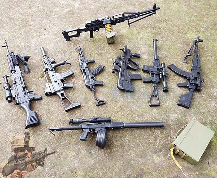 Plastic Rifle Light Machine Gun | Ak47 Plastic Toy Gun 1 3 | Ak47 ...