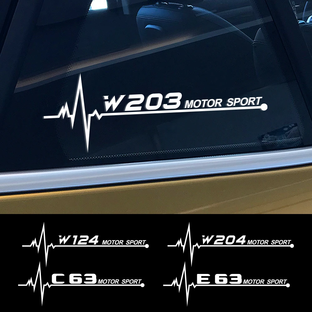 2PCS-Side-Window-Stickers-For-Mercedes-Benz-W124-W203-W204-A35-A45-C43 ...