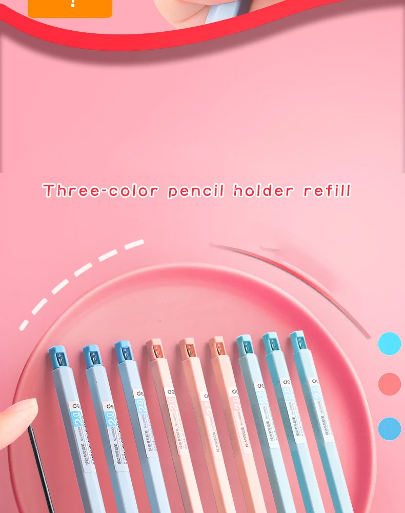 CRAYON GRAPHITE,Random 1 Box--Crayon mécanique créatif 2.0mm, 1 pièce ...