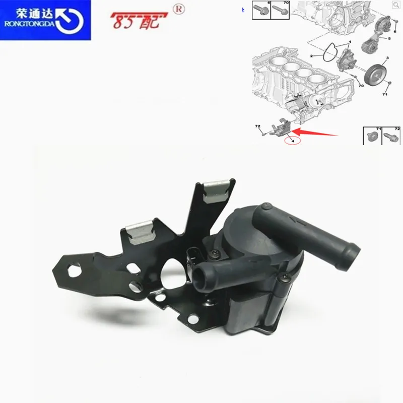 New Turbine Electronic Water Pump 11537630368 9807989580 For Peugeot ...