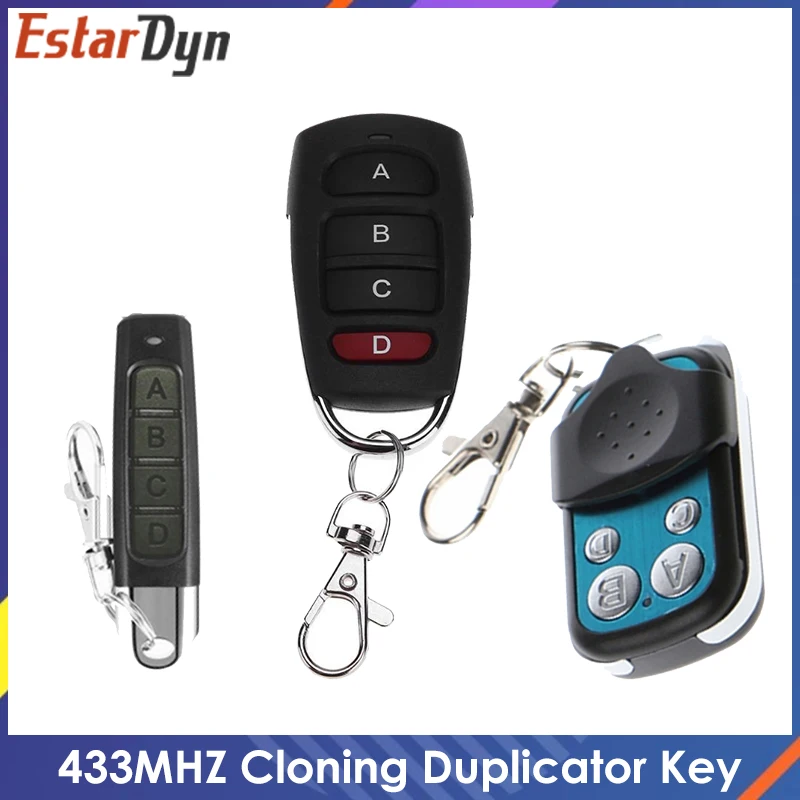 433MHZ Cloning Duplicator Key Garage Gate Door Opener Remote Control Clone Learning Code Cloning ...