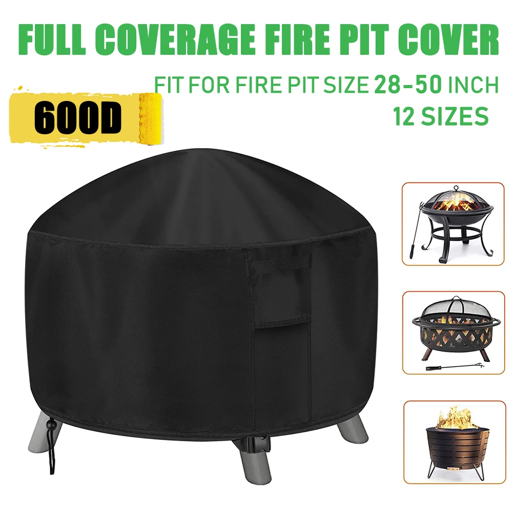 12-size-Heavy-600D-Waterproof-Patio-Fire-Pit-Cover-BBQ-Grill-Cover ...