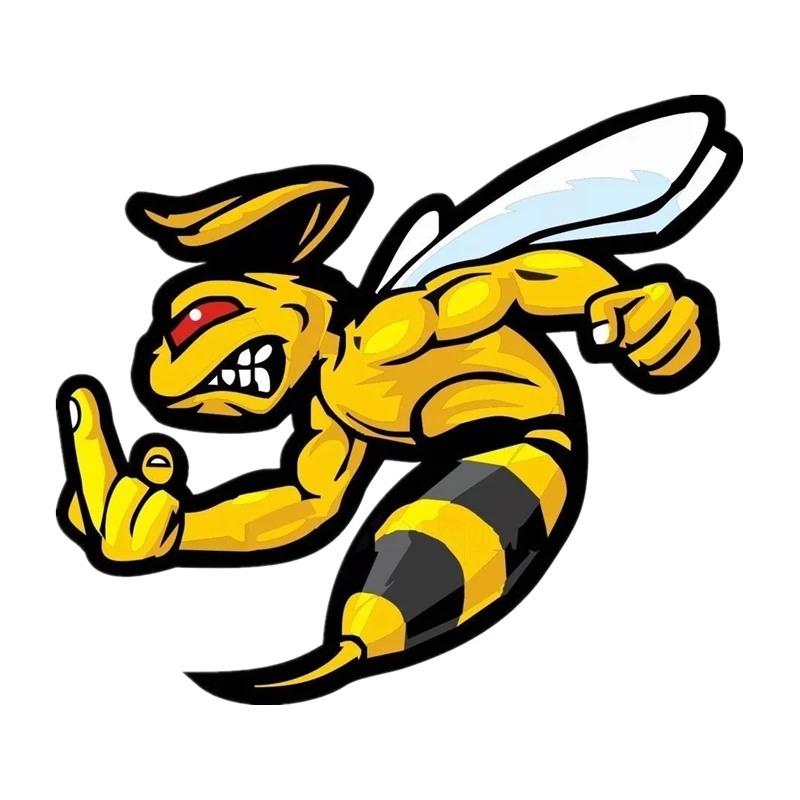 S40863-Various-Sizes-Funny-Self-adhesive-Decal-Angry-Wasp-Hornet-Car ...