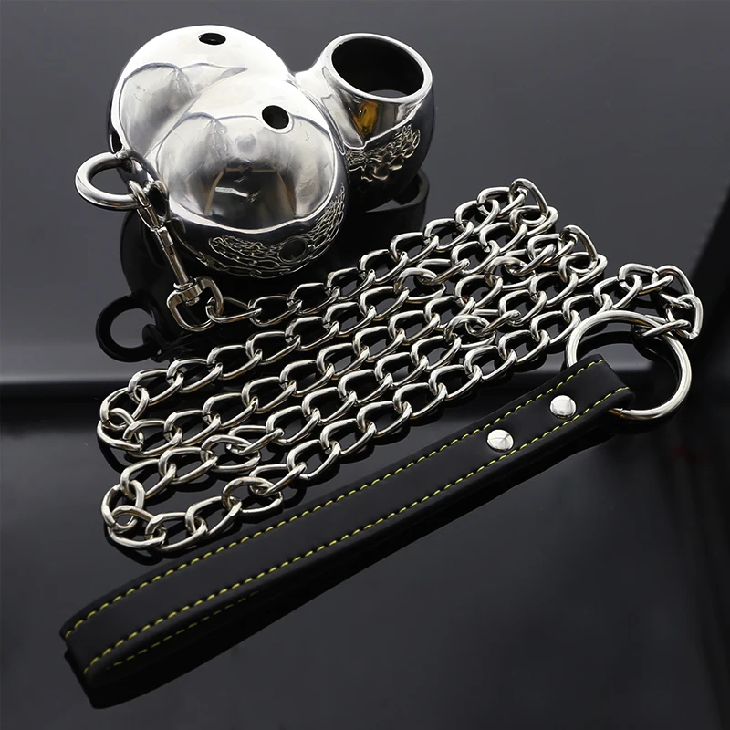 500g-HEAVY-DUTY-BALL-SLEEVE-Scrotum-Pendant-with-Chain-Testicle ...