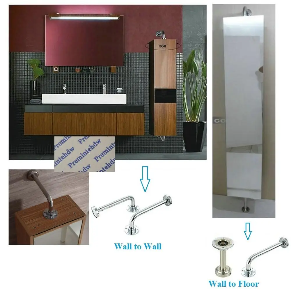 304-Stainless-Steel-360-Degrees-Swivel-Ball-Bearing-Supports-Bracket ...