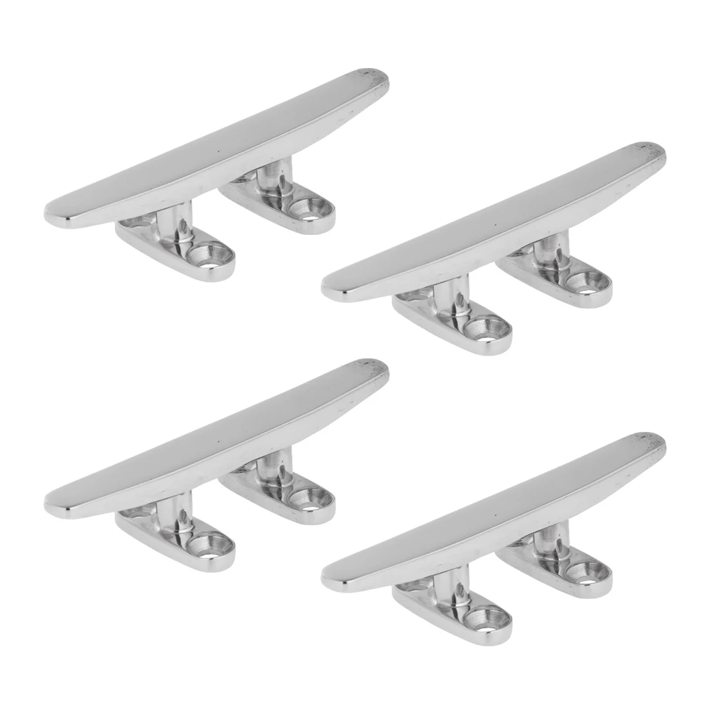 Boat Cleat 316 Stainl Steel Marine Mooring Dock Deck Line Rope Cleat ...
