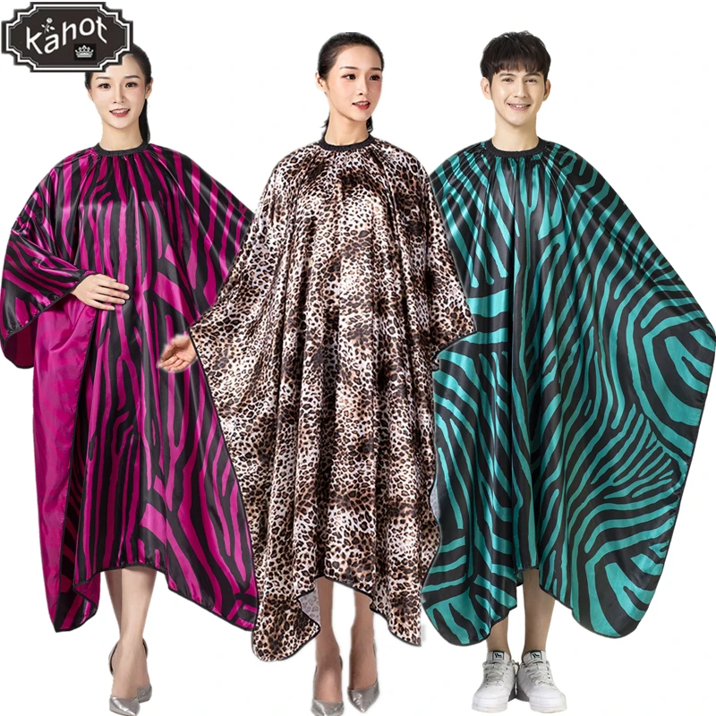 Salon-Professional-Hairdressing-Cape-Satin-Zebra-Leopard-Print ...