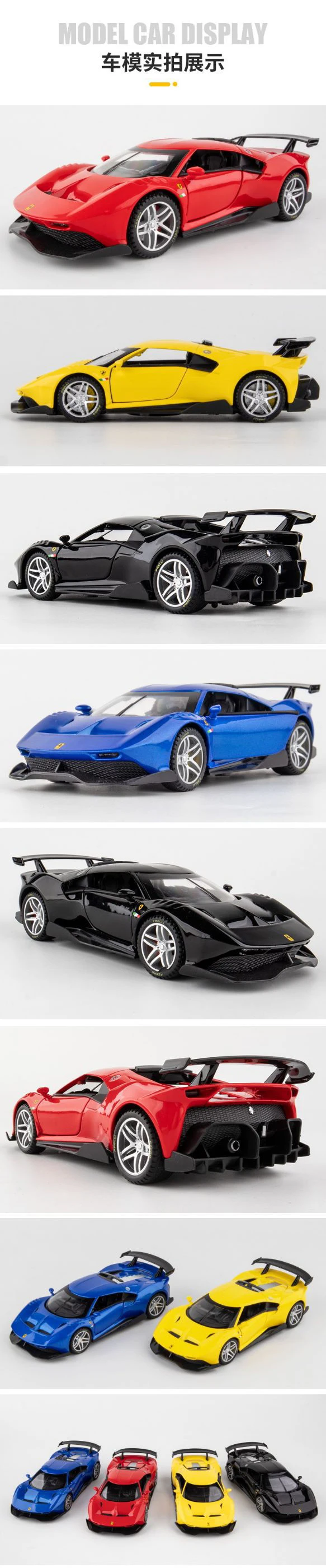 Rouge - Modèle de voiture de course en métal moulé sous pression pour ...