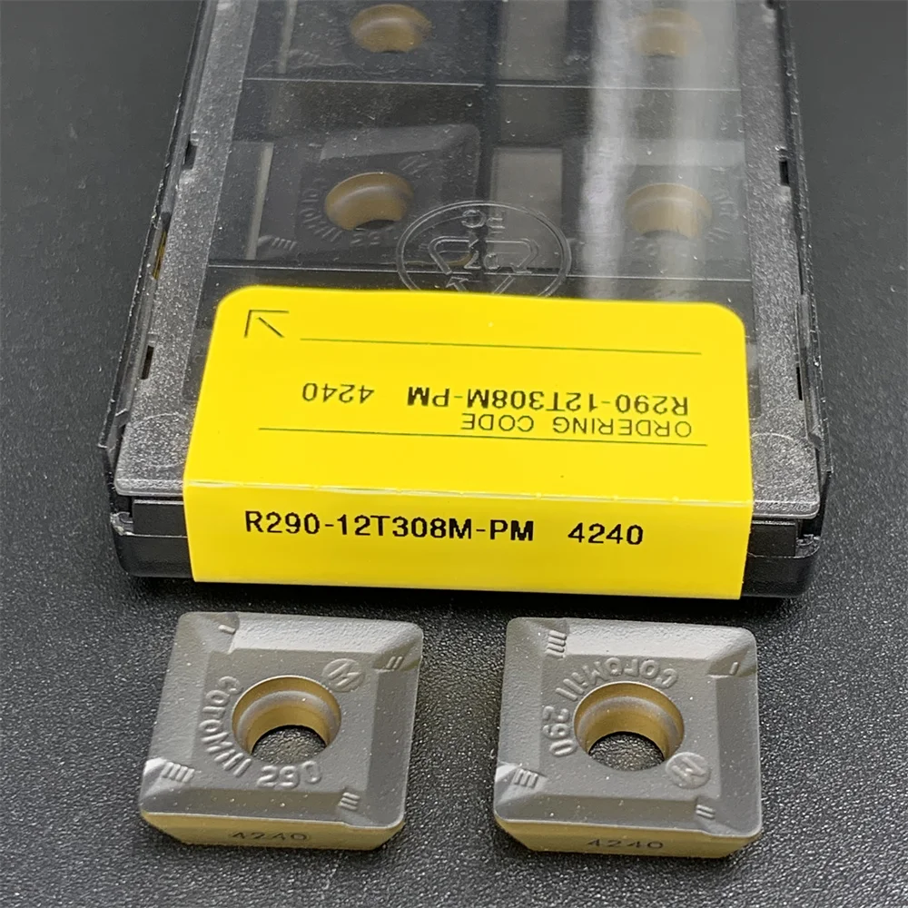 고품질 R290-12T308M-PM 4240 카바이드 금속 선삭 공구, R290 12T308, 10 개