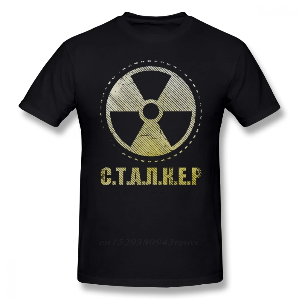Stalker เกมเสื้อยืด Loner Faction Patch เสื้อยืดพิมพ์ Casual Tee เสื้อ ...