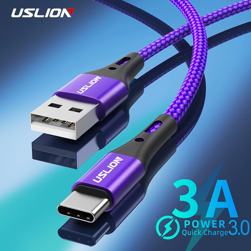 USLION-3A-3m-USB-Type-C-Cable-For-Xiaomi-Redmi-Note-10-Fast-Phone ...