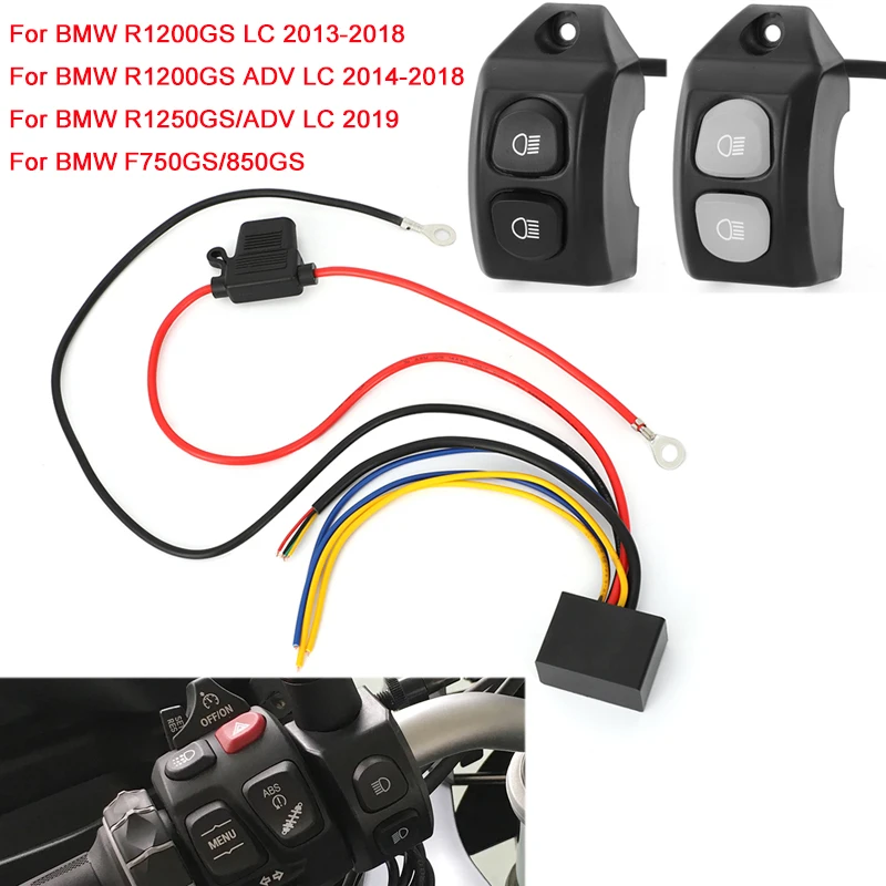 F750 F850 GS R 1200 GS R1200 Motorcycle Handle Fog Light Switch Control ...