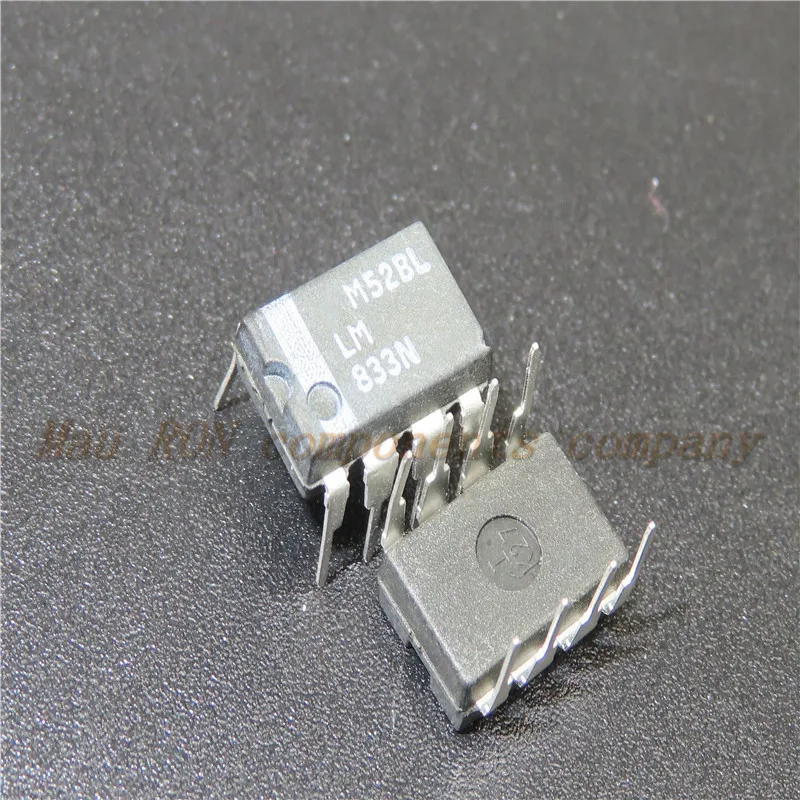 10PCS/LOT LM833N LM833 DIP 8 Dual channel low noise operational ...