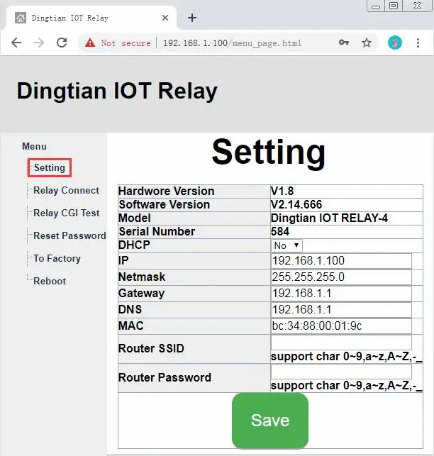 Ethernet Relay Network Wifi Switch Modbus MQTT TCP UDP Web HTTP Schedule Task CAN RS485 CoAP ...