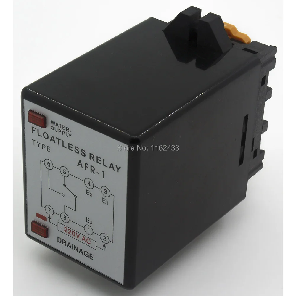 Afr-1 Ac 220v Floatless Level Relay / Switch With Socket Base 220vac ...