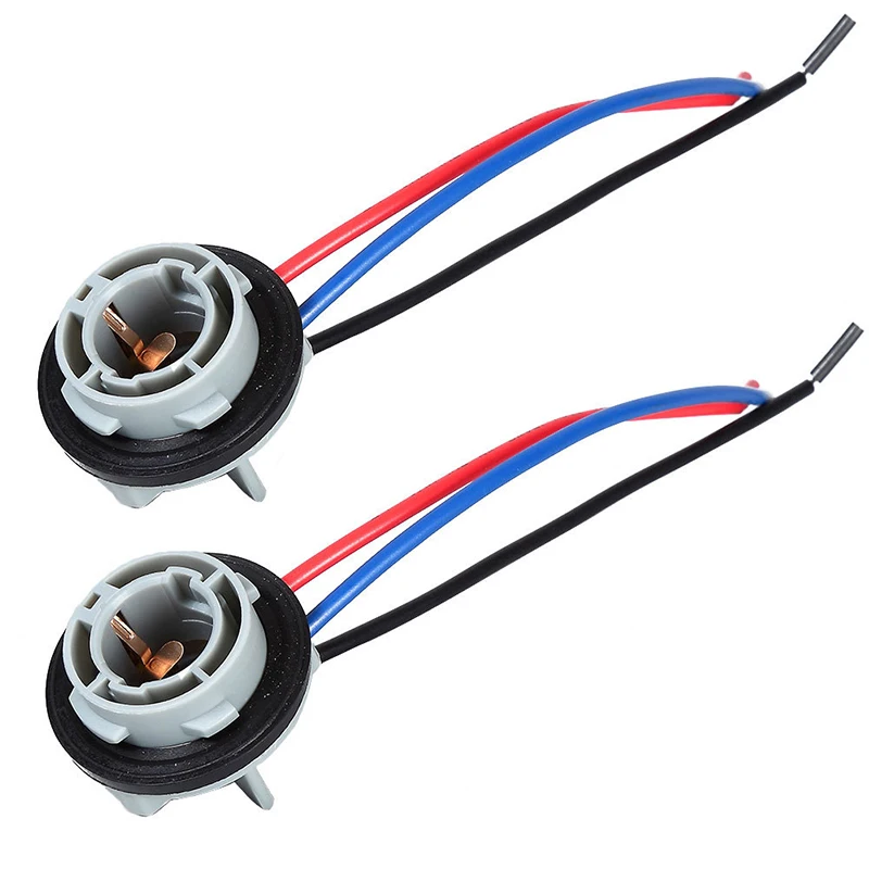 2pcs Car Brake Light 1157 Bulb Socket BAY15D Lamp Holder P21/5W Adapter ...