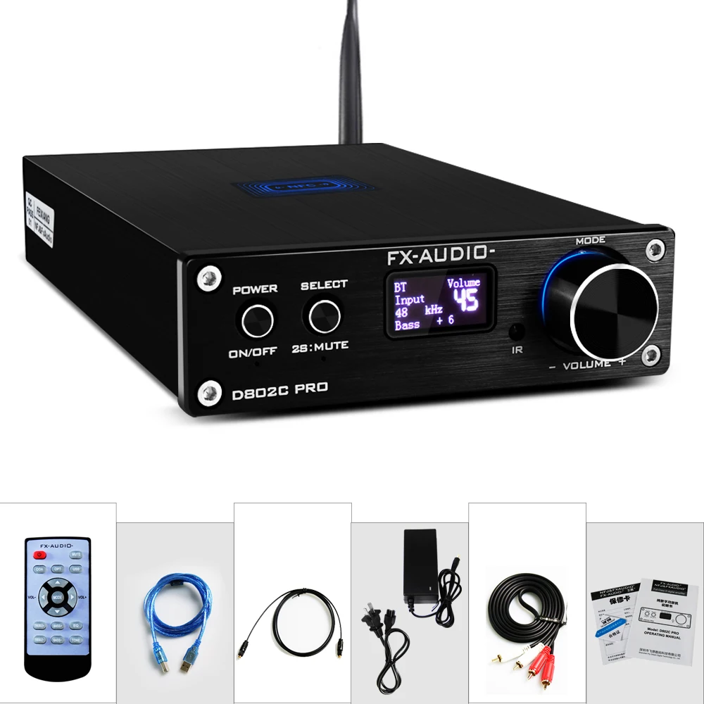 Audio Bluetooth Dac Amp D802c 2x 80w Full Digital Class Car - AliExpress