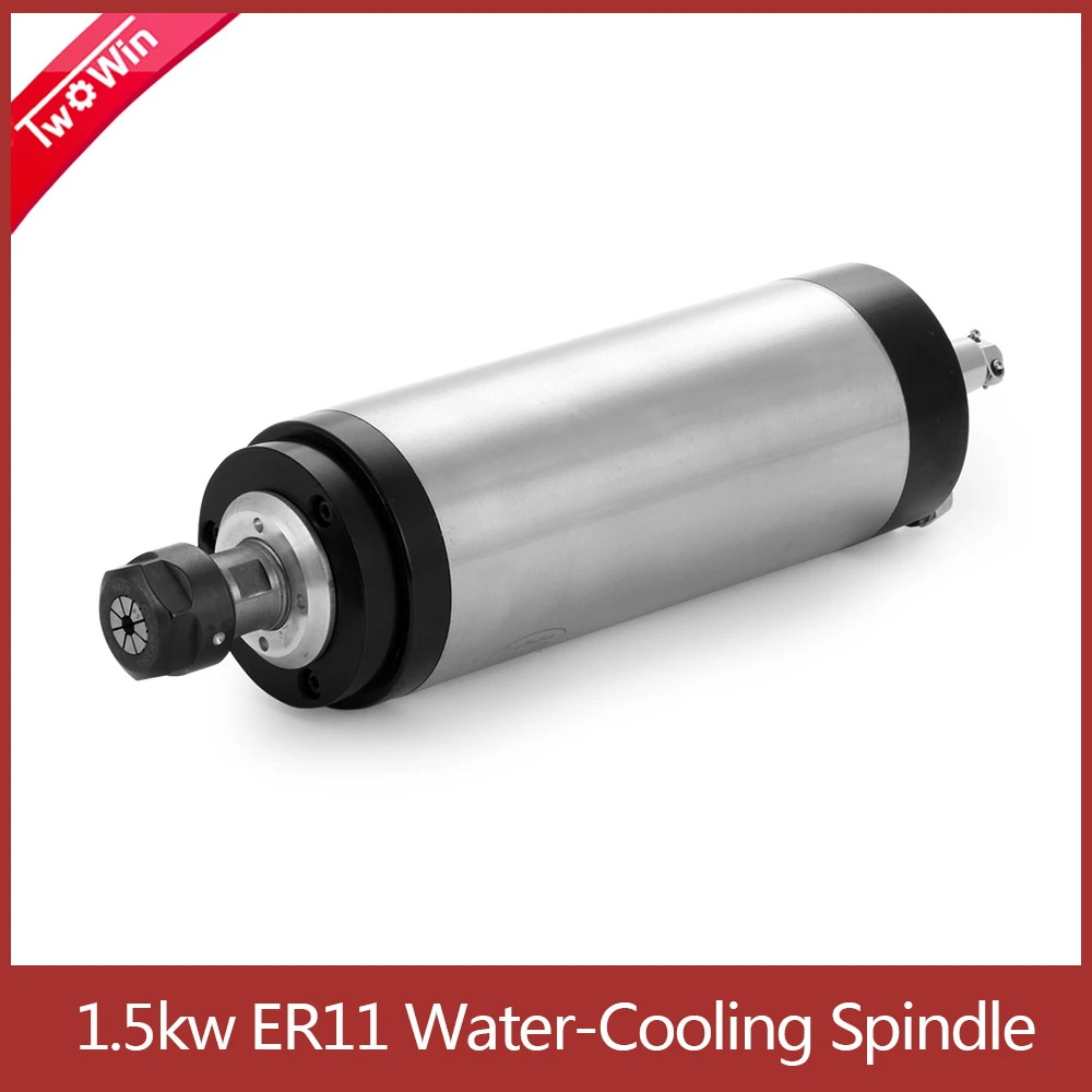 1.5KW CNC Spindle 65MM ER11 24000rpm Spindle Motor Water Cooling Engraving Milling Spindle 220v ...