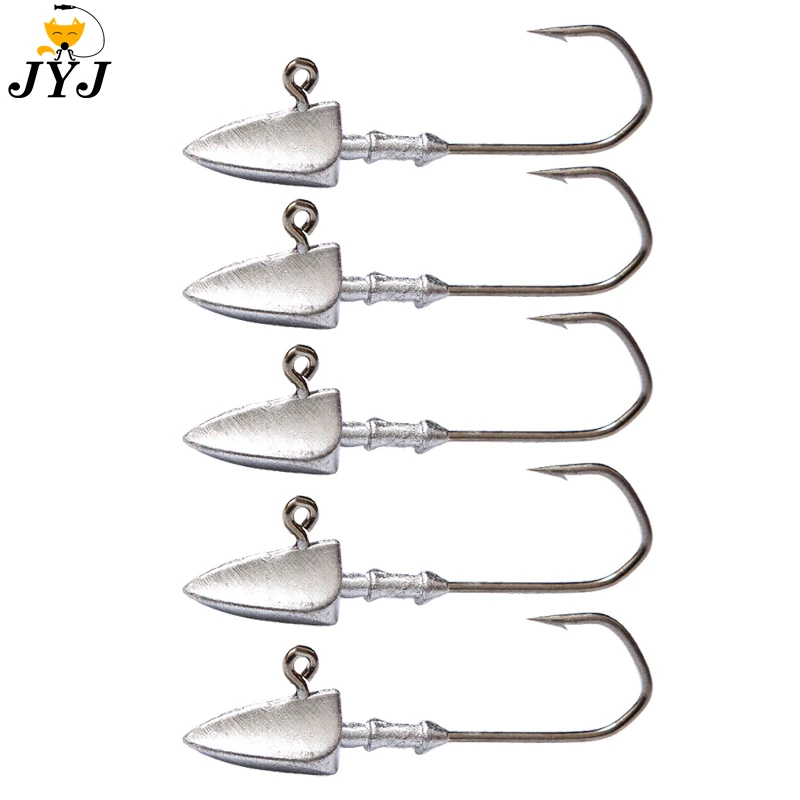 Triangle Head Hooks 3.5g 5g 7g 10g 14g 20g Ship Type Fishing Hook Soft ...