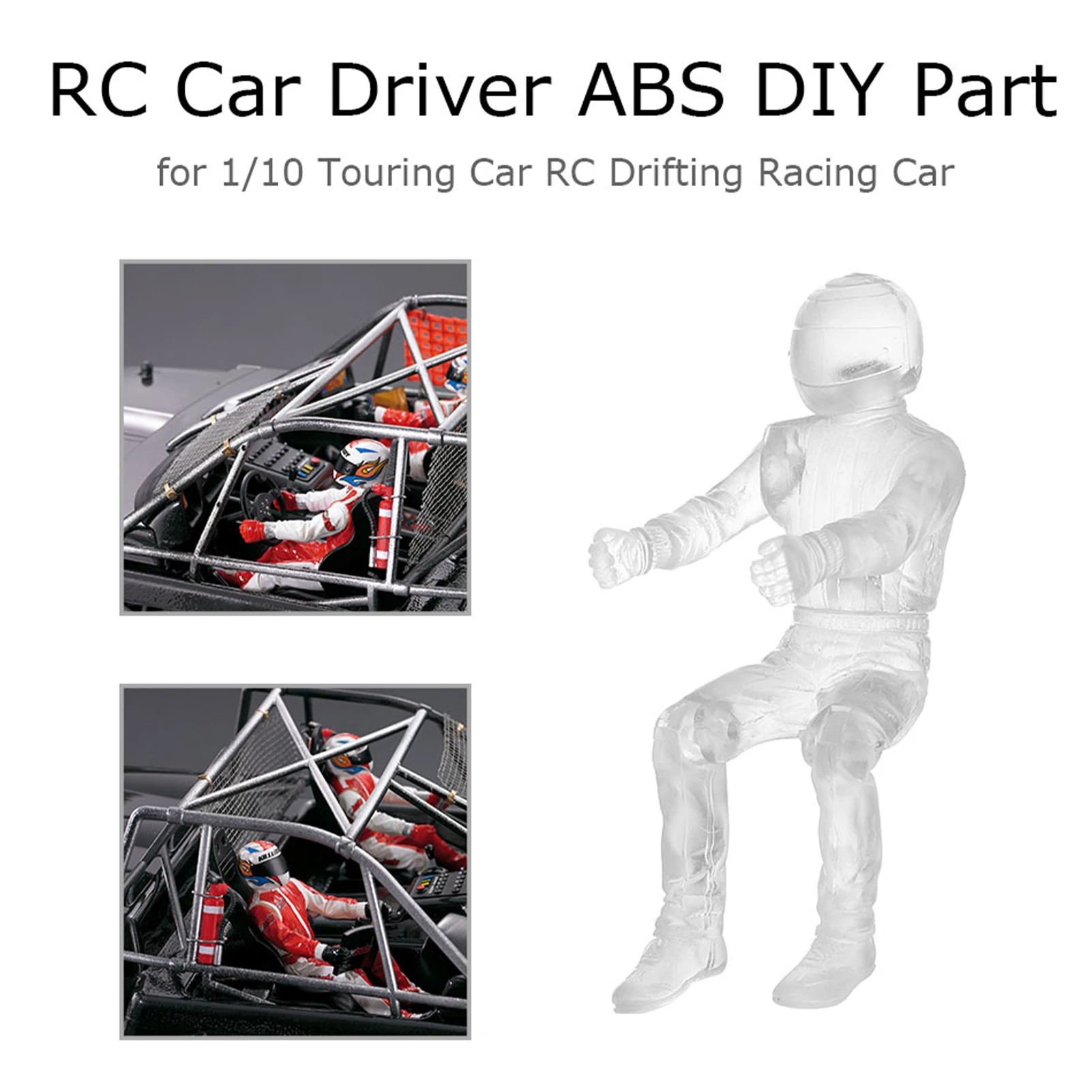Killerbody RC Car Driver 130mm Total Height ABS DIY Part for 1/10 ...