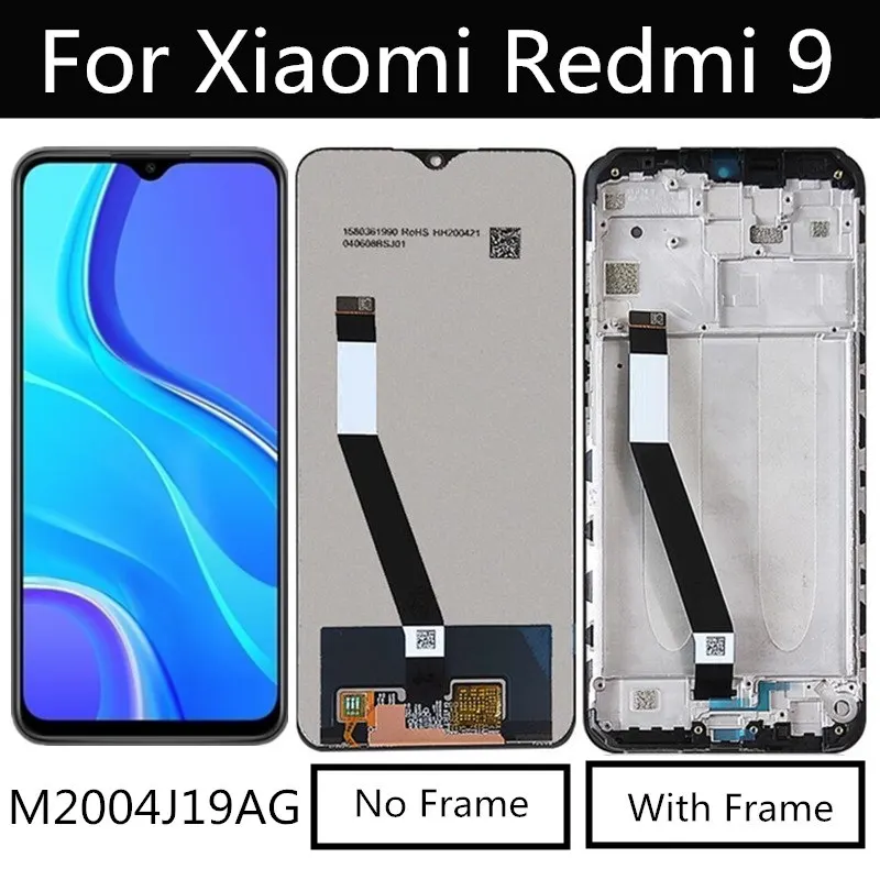 6.53" LCD For Xiaomi Redmi 9 LCD Display Touch Screen Digitizer ...
