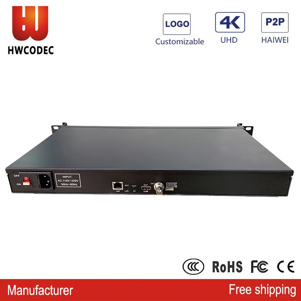 HWCODEC HSC R101 CVBS/HDMI codificador H.264 H.265 HEVC HD Encoder IPTV ...