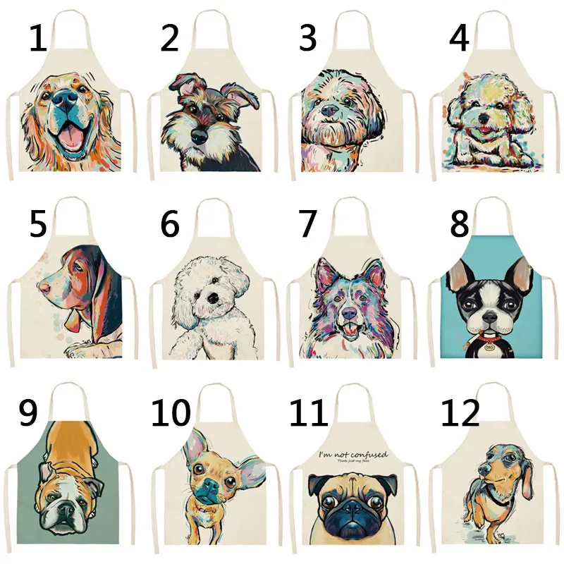 Schnauzer Dog Kitchen Apron Waterproof - gift send