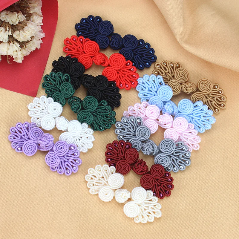 600pcs Multiple Styles Chinese Frog Button Closure Knot Button ...