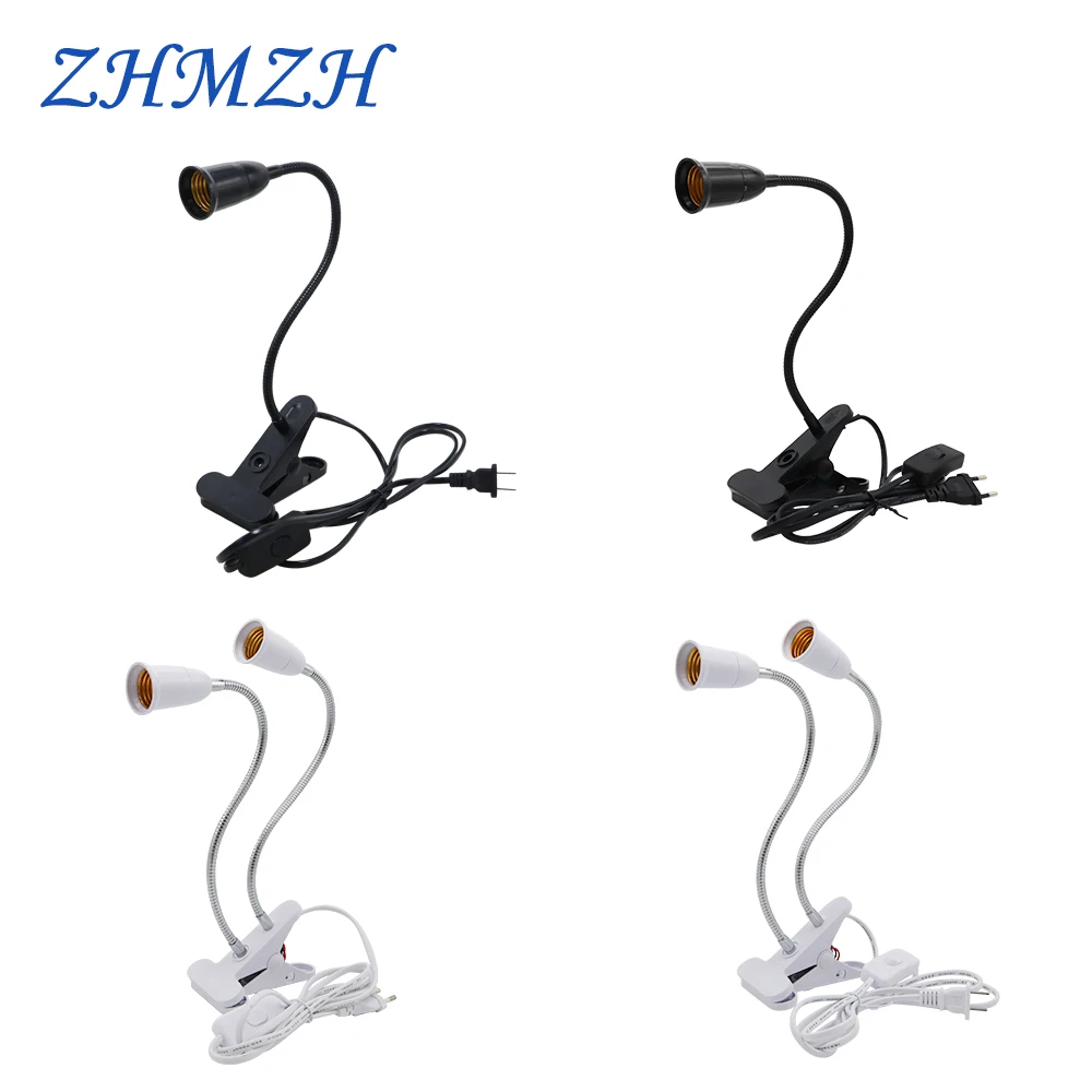 360-Degree-Flexible-LED-Lamp-Base-Clip-E27-Lamp-Holder-With-On-Off ...