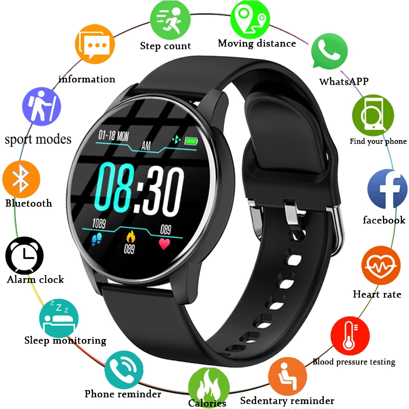 men's and women's smart watches real time weather forecast activity ...