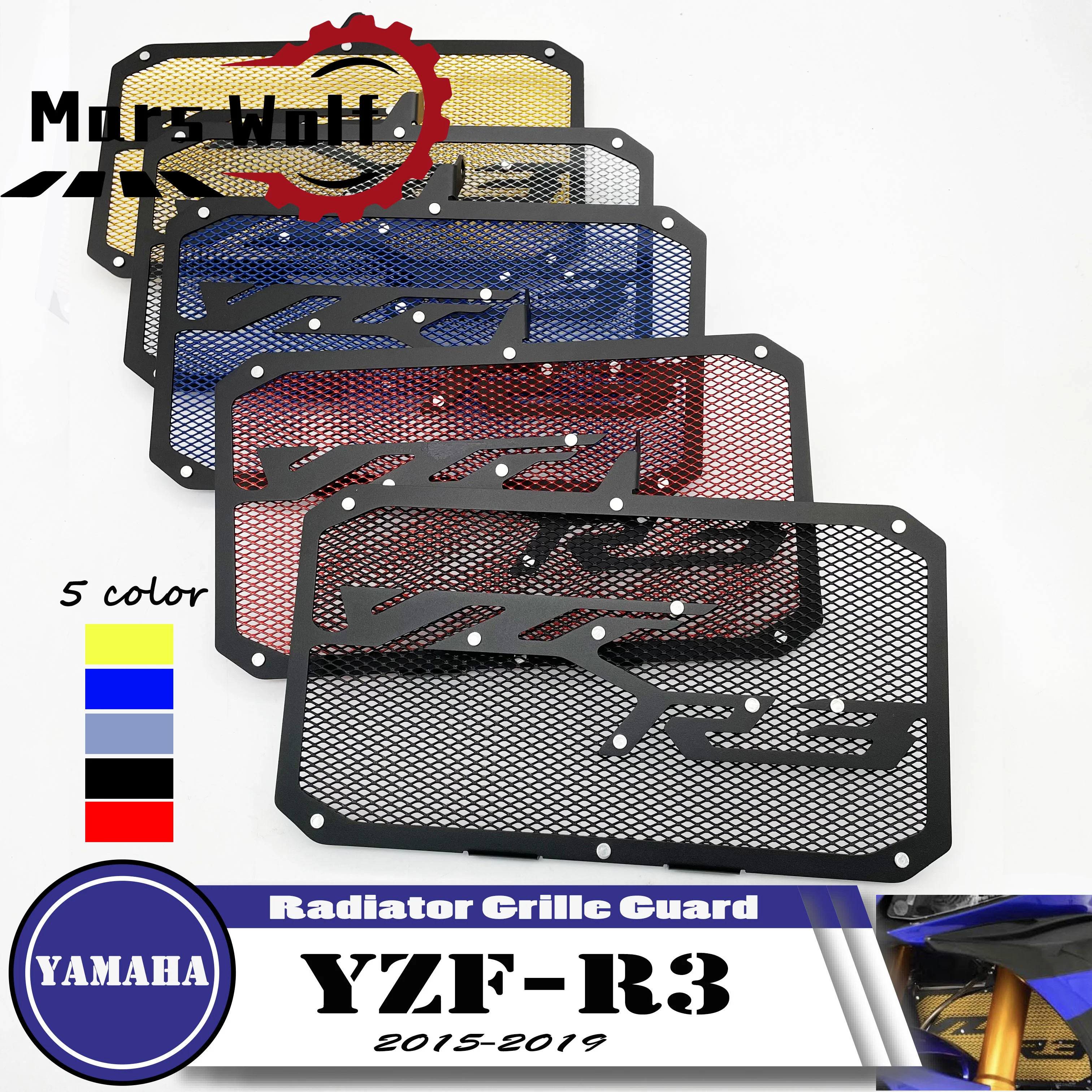 Motorcycle Accessories R3 CNC Radiator Cover Radiator Grille Guard ...