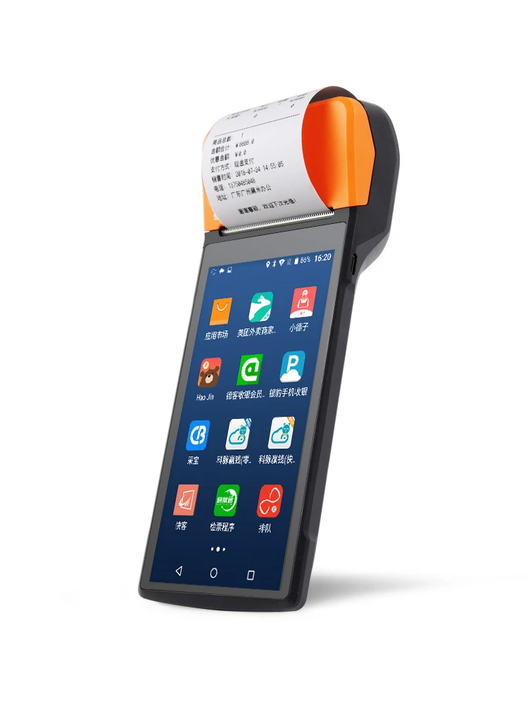 4g Mobile Handheld Pos System With Thermal Printer Wireless Wifi ...