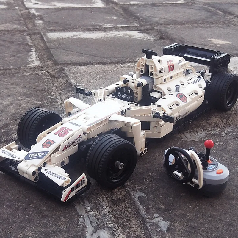 Rc Building Blocks Racing Car 729 Pcs F1 Formula Cars Remote Control 2 ...