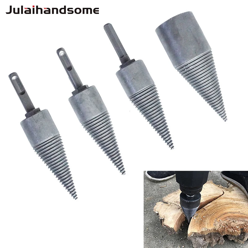 Firewood Drill Bit Chop Wood Splitting Tool Splitting Cone Log ...