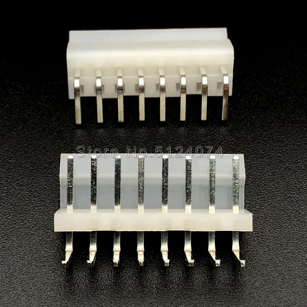 7pcs/lot Ch3.96 8p 8pin Connector 90 Degree Curved Bending Needle Pin 3 ...