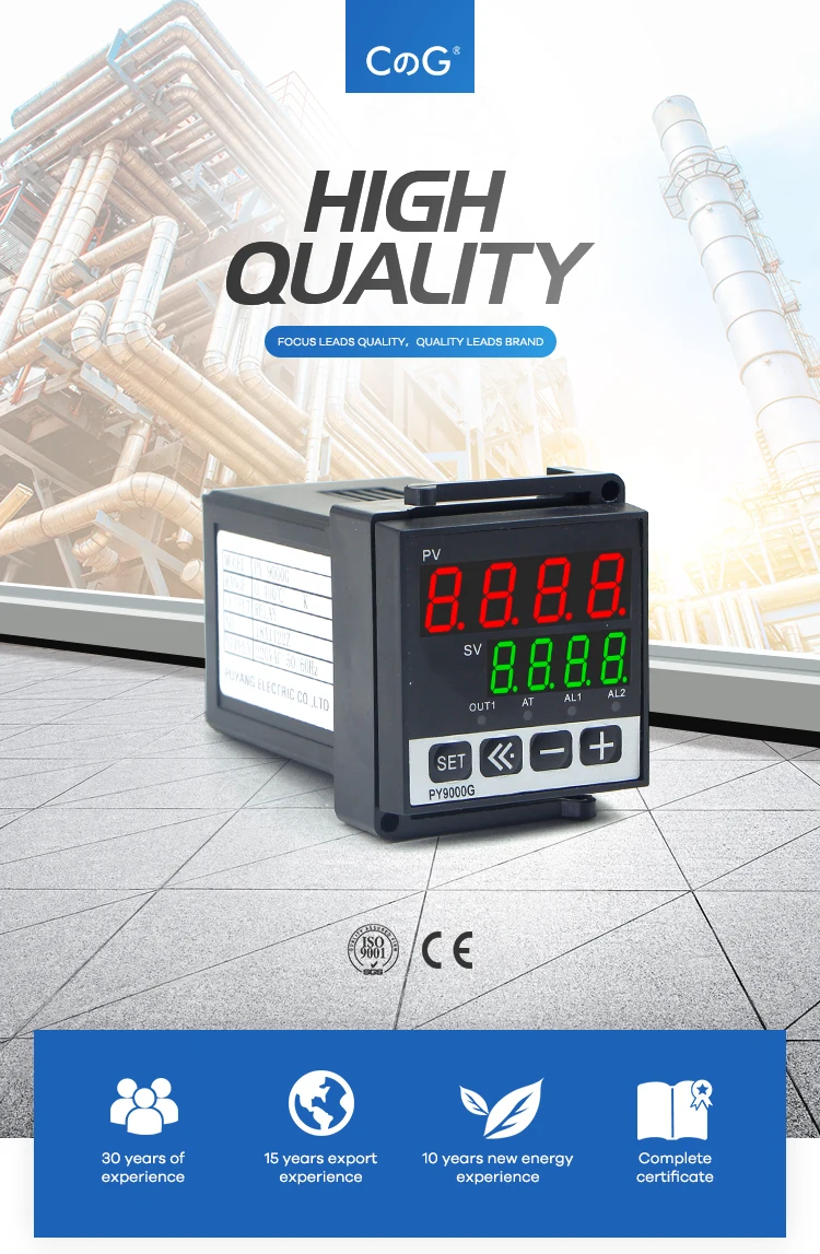 CG PY9000G 48*48mm Choice of Fahrenheit OR Celsius K Type Single Input ...