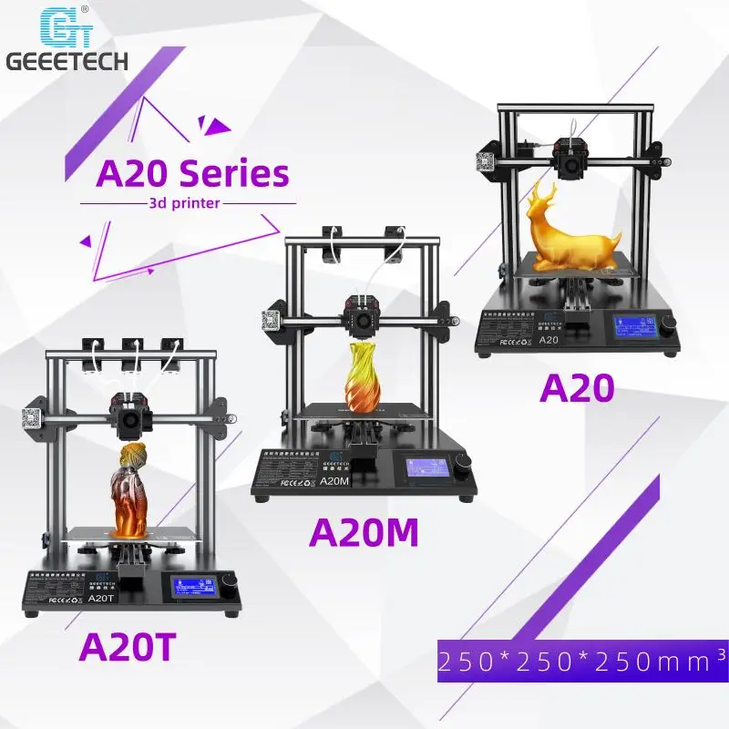 Geeetech Diy 3d Printer Kit A20 A20m A20t Dual Z-axis Break-resuming Filament Detector Function ...