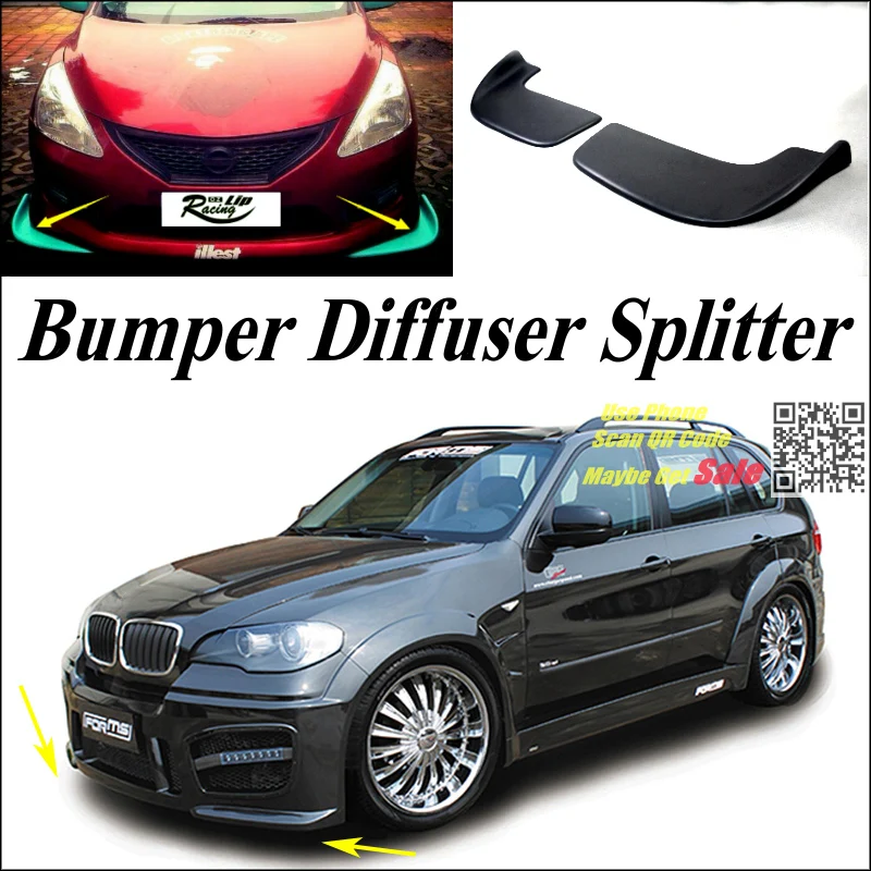 Car Splitter Diffuser Bumper Canard Lip For BMW X5 Tuning Body Kit ...