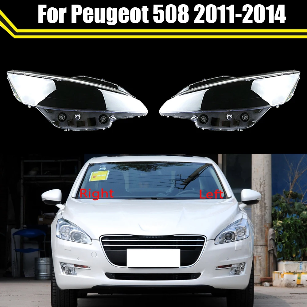 Headlight-Cover-For-Peugeot-508-2011-2012-2013-2014-Lampshade-Case ...