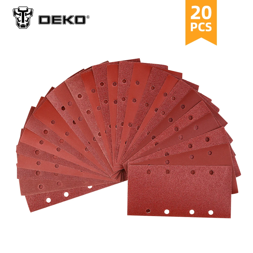 DEKO-20pcs-Flat-sandpaper-Sanding-Paper-Grit-40-400-Widely-used-in ...