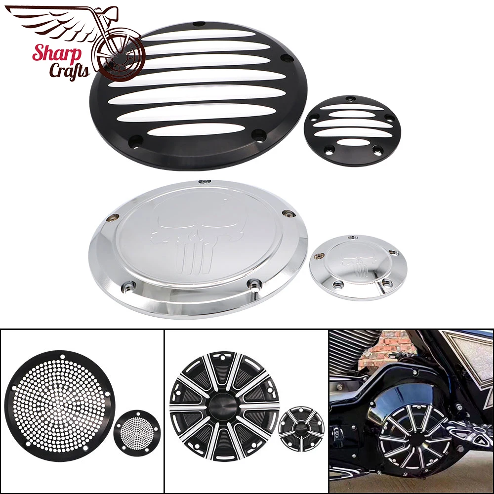 Motorcycle Parts Derby Timer Clutch Timing Covers For Harley Touring ...