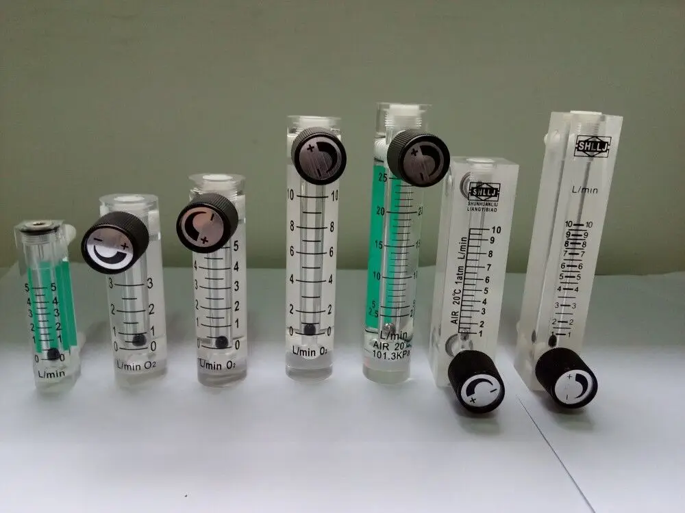 3/5/10/25L/Min Air Oxygen Gas Flow Meter Sensor Flowmeter Caudalimetro ...