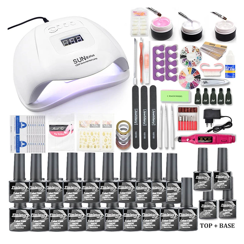 Nail Set 120/72/54/6w Uv Led Nail Lamp For Manicure Gel Nail Polish Set ...