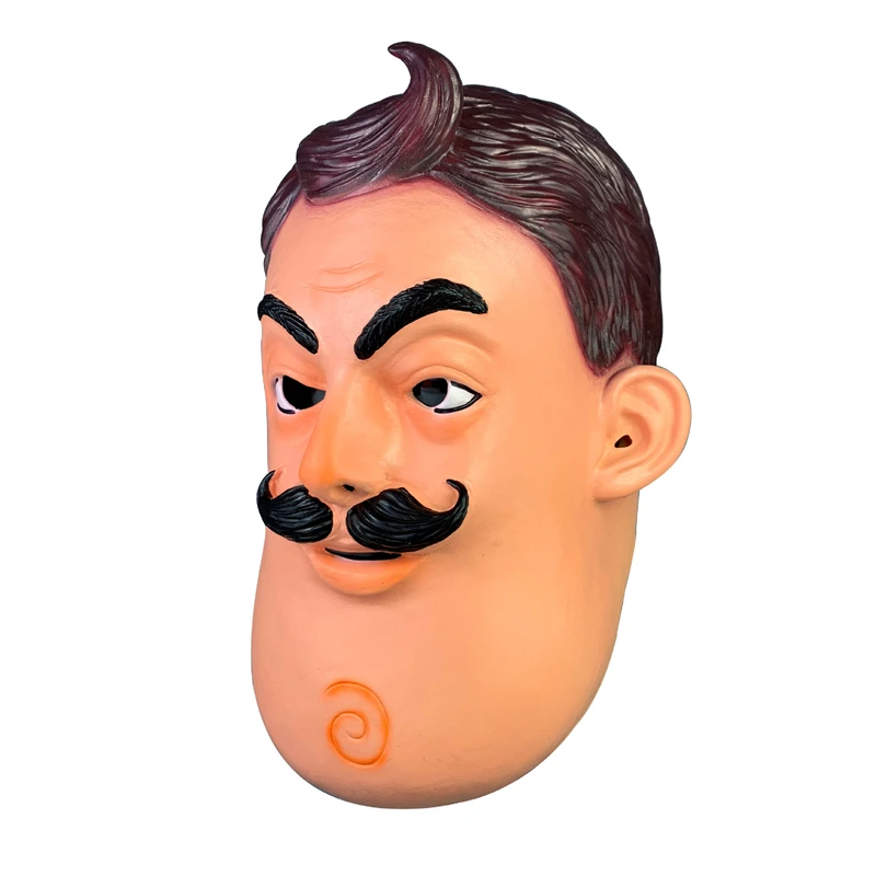 Horror Game Hello Neighbor Mask Cosplay Props Latex Full Head Helmet ...