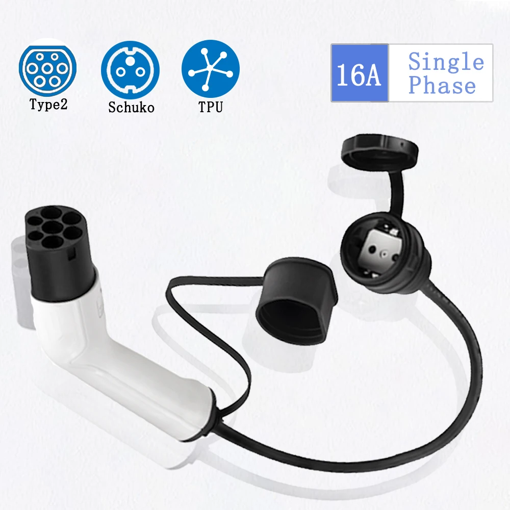 Type 2 EV Adapter 16A Single Phass For Electric Bicycle Motorbike ...