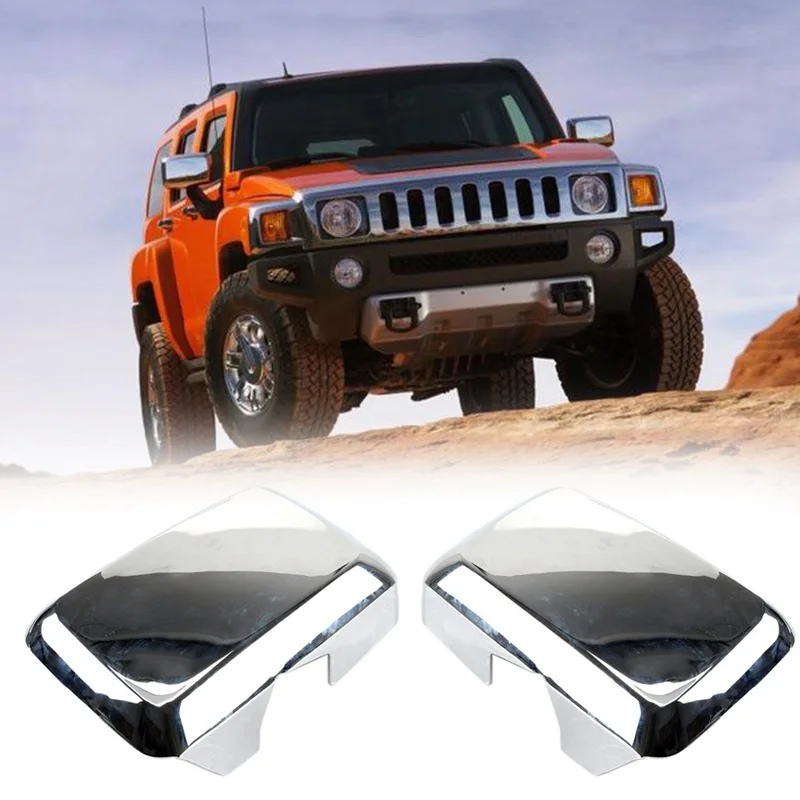 Car Pickup Side Door Mirror Covers Trim Moulding for Hummer H3 H3t 2006 ...