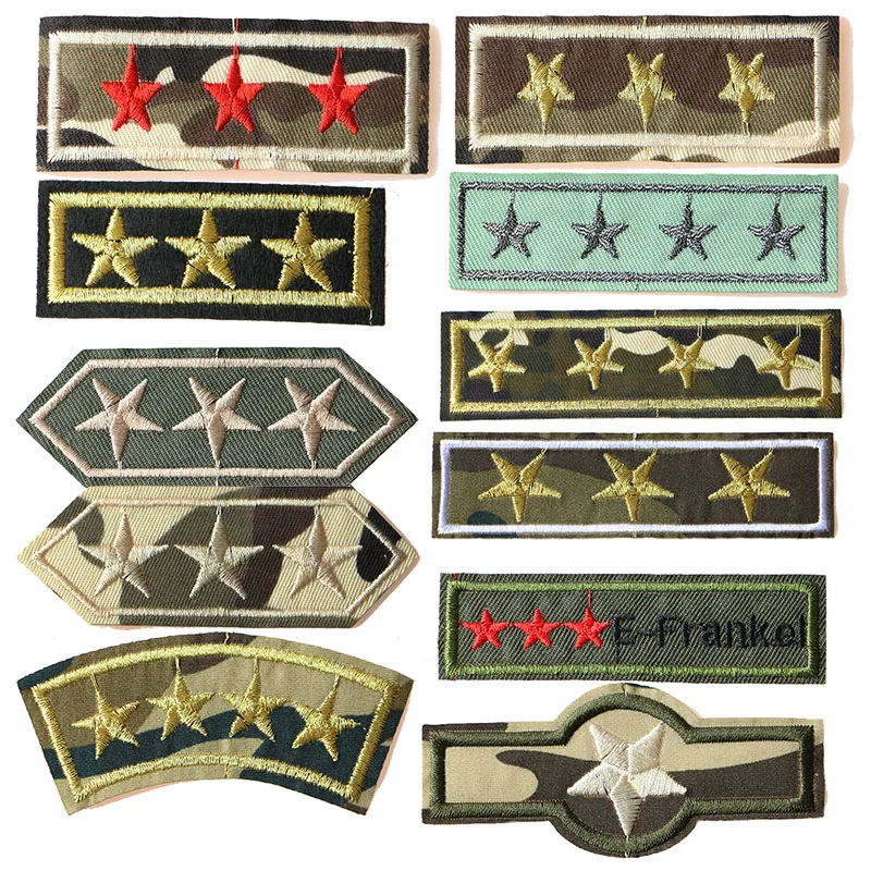 US-Army-Military-Rank-Tactical-Morale-icon-Embroidered-Iron-on-Patches ...