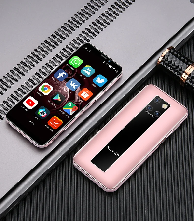 Small mini Android 9.0 smartphones cheap 4G Quad core Face ID cell ...