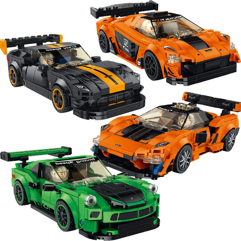 City Car Vehicle Speed Champion Racer Building Blocks Brick Racing ...